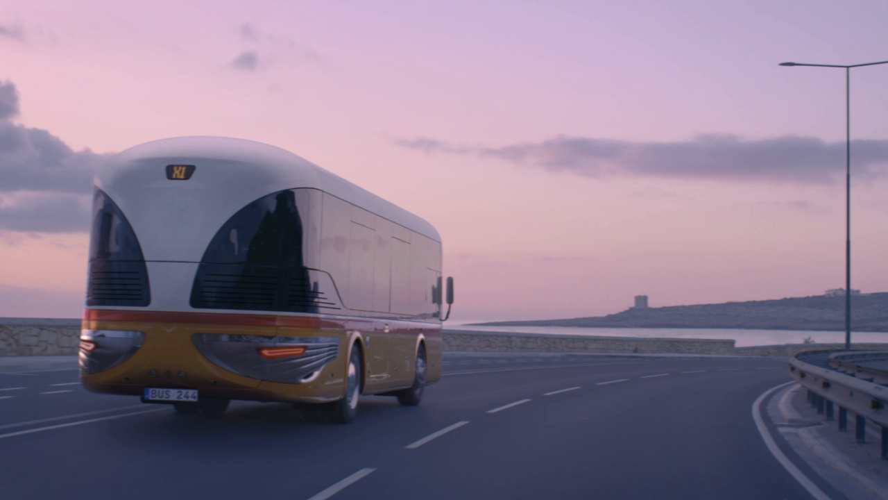 WATCH: The Malta bus reborn! Amazing new video clip shows futuristic ...