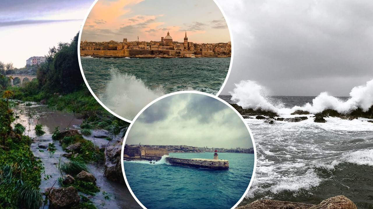 10 captivating shots of yesterday’s mega storm on the Maltese Islands