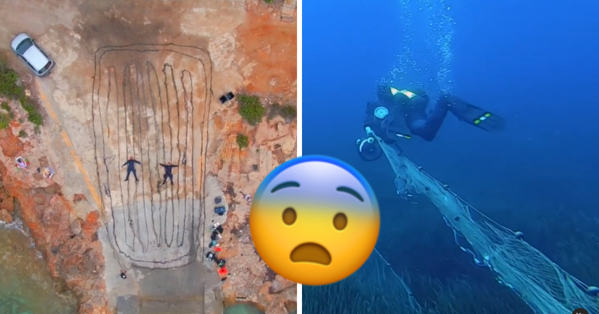 Poor fish! Ghost net the size of ’27 buses’ picked up from Cirkewwa waters