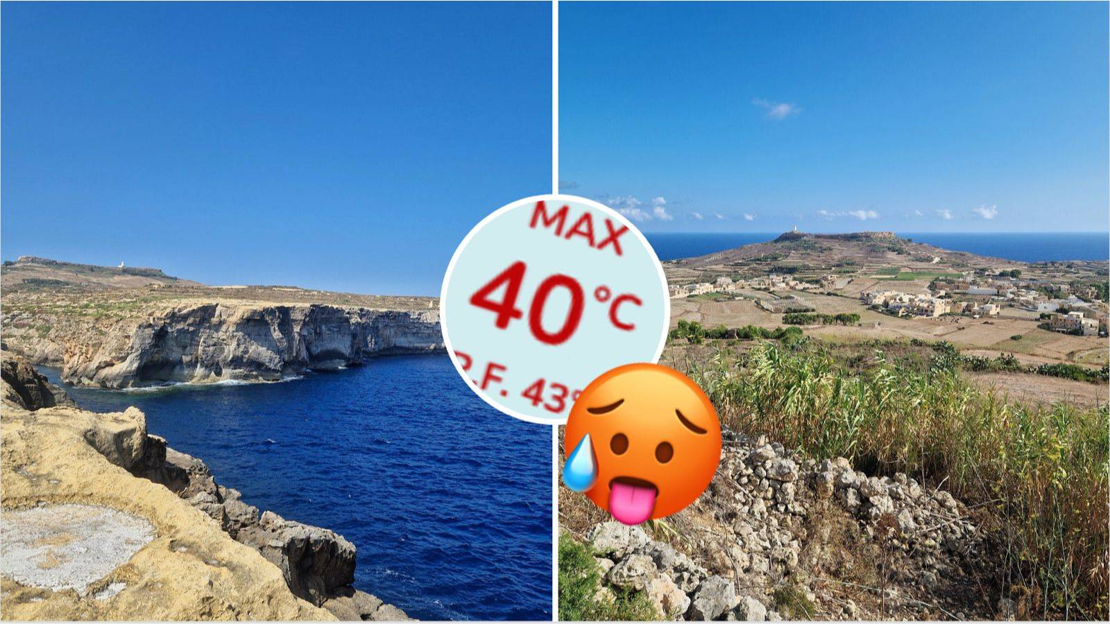 Scorching heat! Malta set to sizzle with real-feel temperatures ...