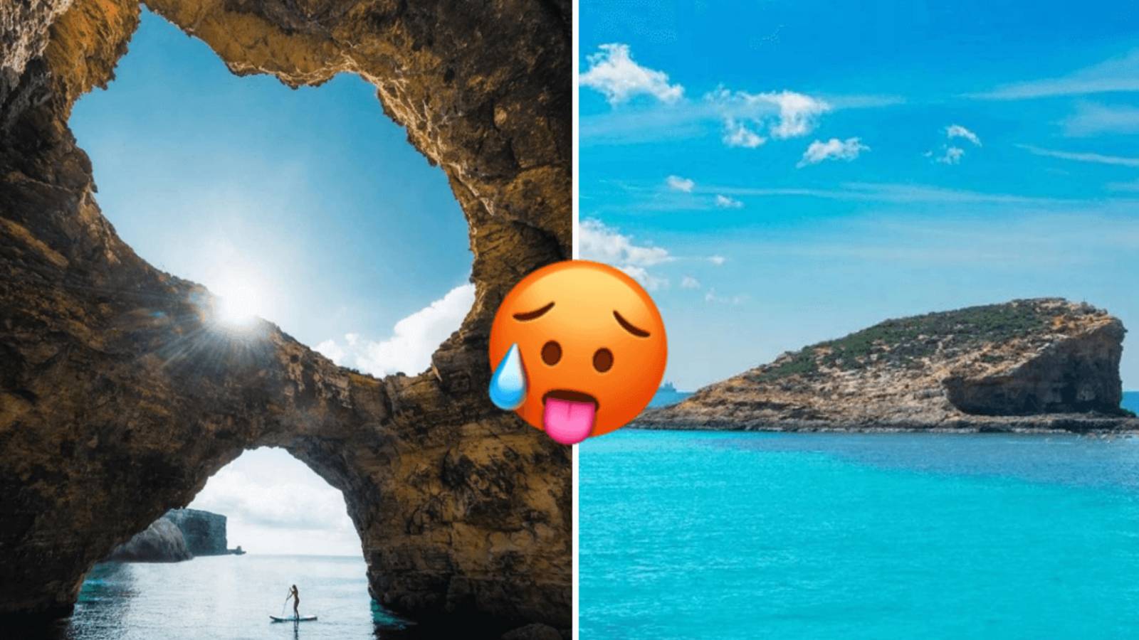 What does typical August weather look like in Malta and Gozo?