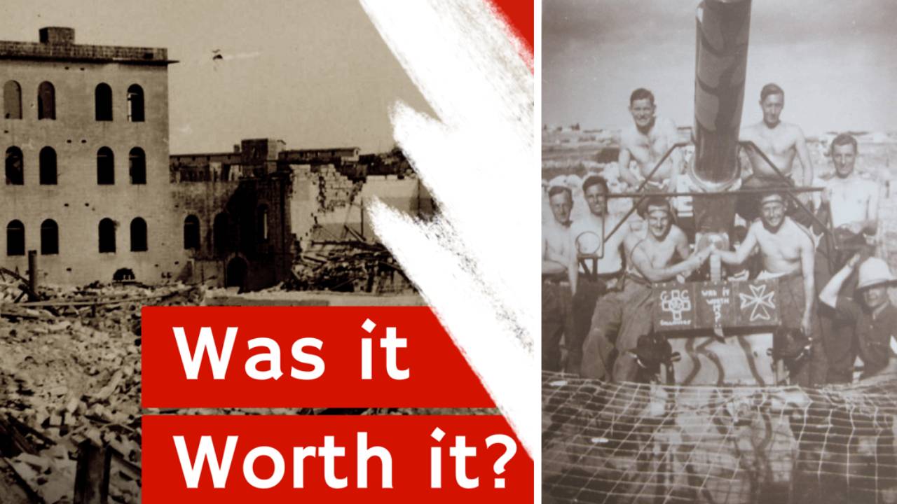 Travel back in time with this re-enactment of the George Cross’ arrival ...