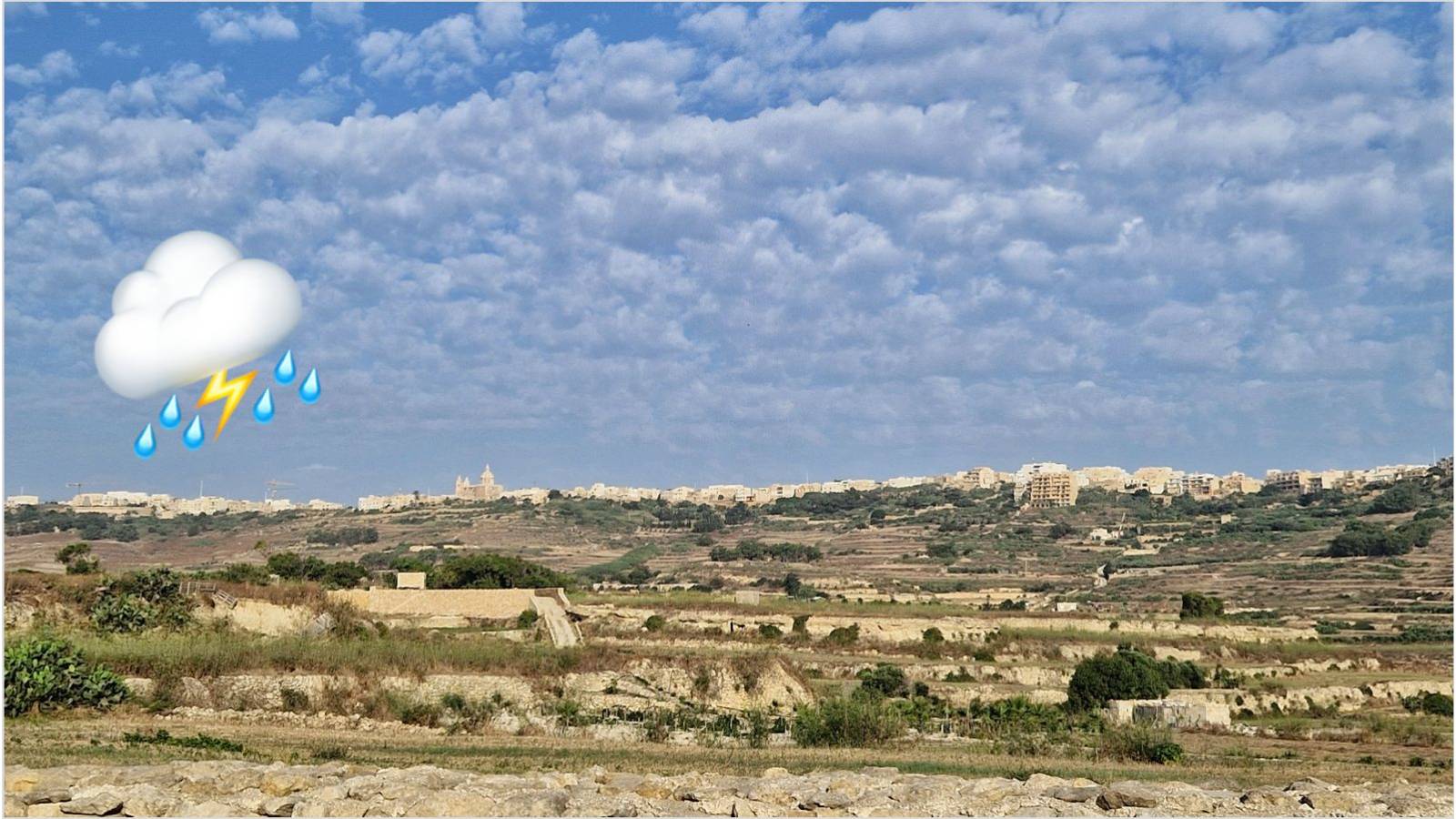 Weather change ahead! Have you noticed the clouds over Malta this morning?