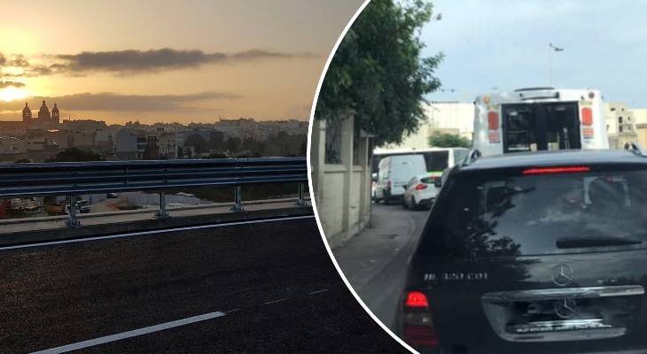 Attention commuters! Marsa traffic at a complete standstill