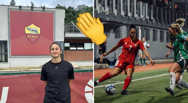 Forza! Maltese footballer Lexine Farrugia is AS Roma Women’s newest player