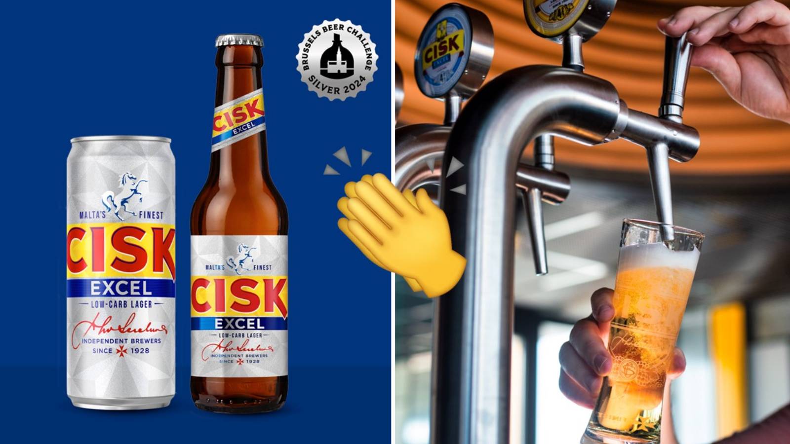 Cheers! Malta’s Cisk Excel wins Silver in Brussels Beer Challenge