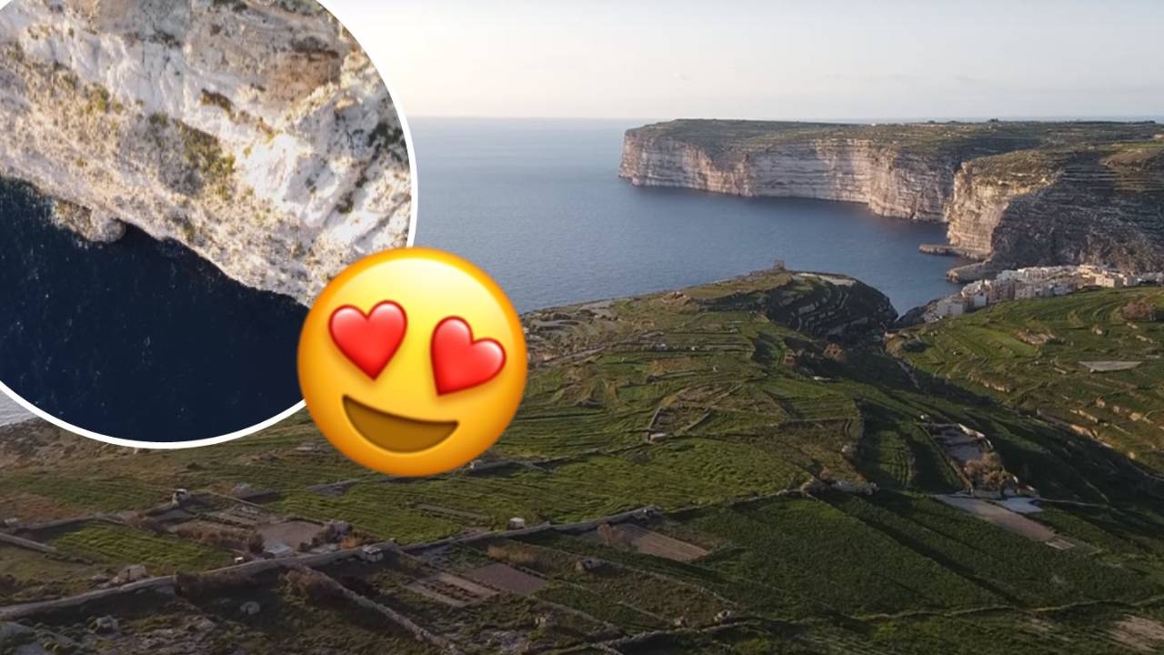 WATCH: These are the stunning Sanap cliffs in Gozo as you’ve NEVER seen ...