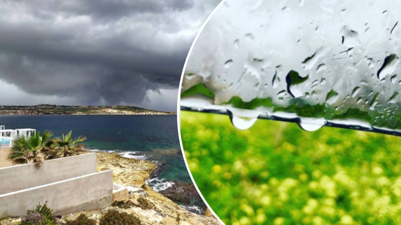 Rain rain, come our way! Malta gets it's first proper rainfall in ...