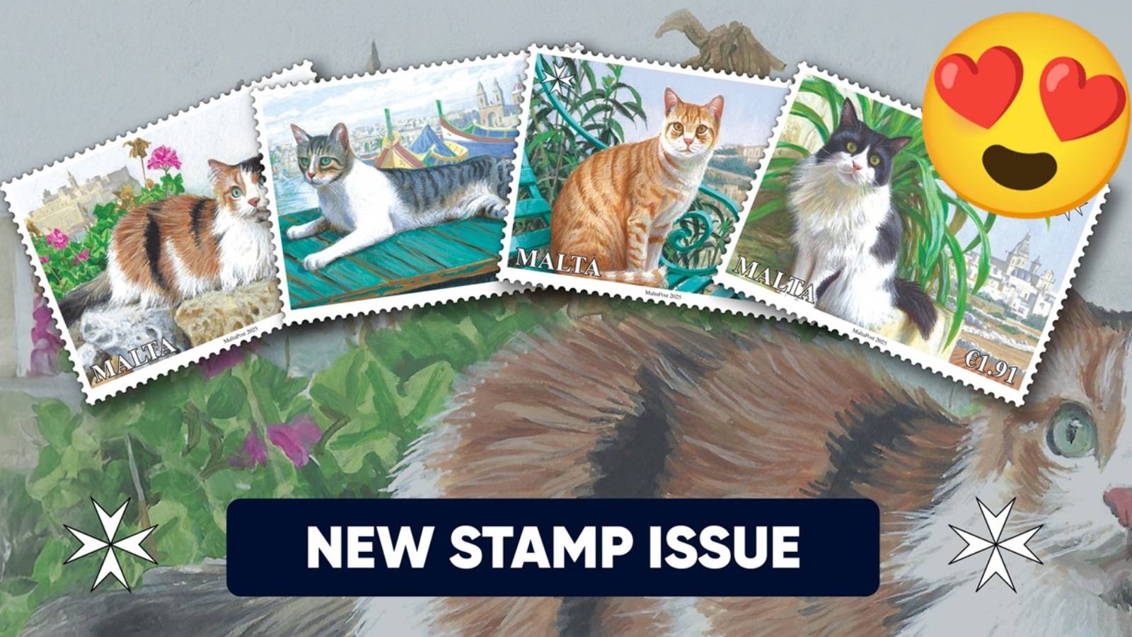 Purr-fectly adorable! MaltaPost unveils new ‘Cats Series II’ stamp ...