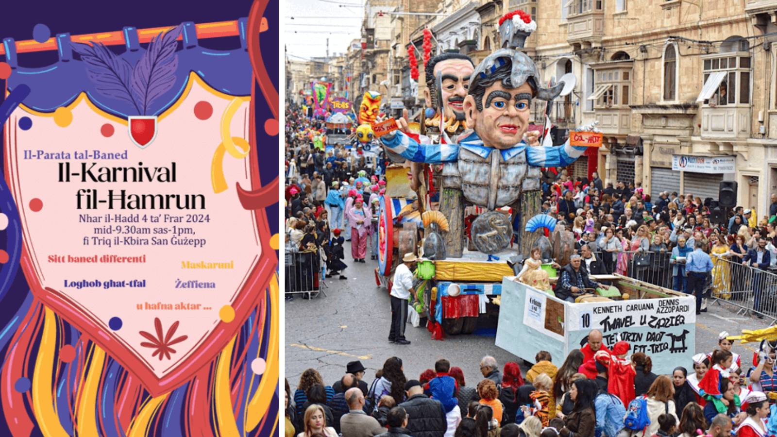 Kicking off carnival season in Hamrun! A symphony of music and colours ...