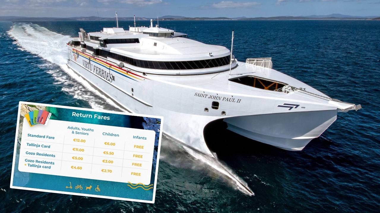 Get ready! Fares for Gozo-Malta high-speed ferry by Virtu Ferries announced