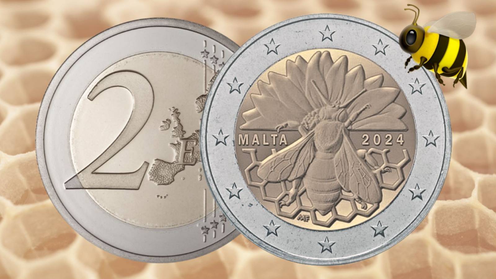 All abuzz! The Maltese Honeybee is now celebrated on new €2 ...