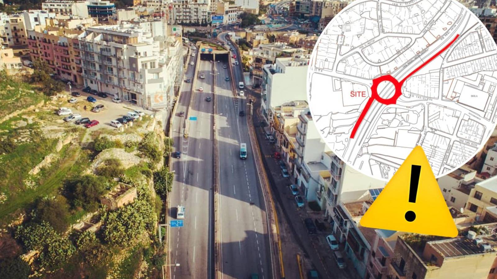 Heads up, drivers! Kappara roundabout currently undergoing overnight ...