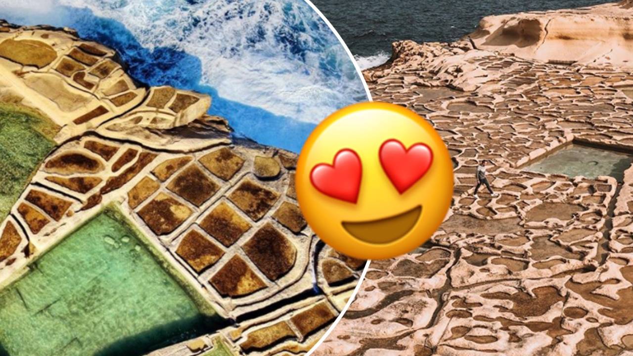 Salt pans or mosaic? These stunning aerial photos look more like works ...