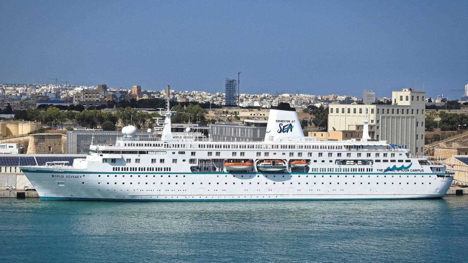 A school like no other! Semester at Sea's MV World Odyssey spotted in ...