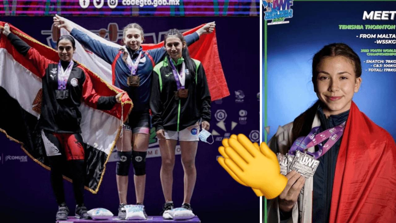 Young weightlifter Tenishia Thornton becomes Malta’s first ever World ...