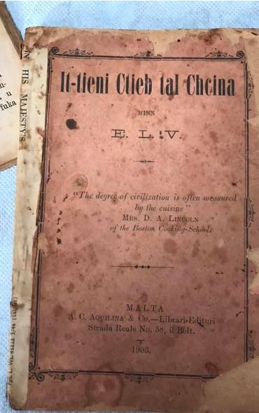 What a treasure! Century-old cookbook reveals a very different Maltese ...