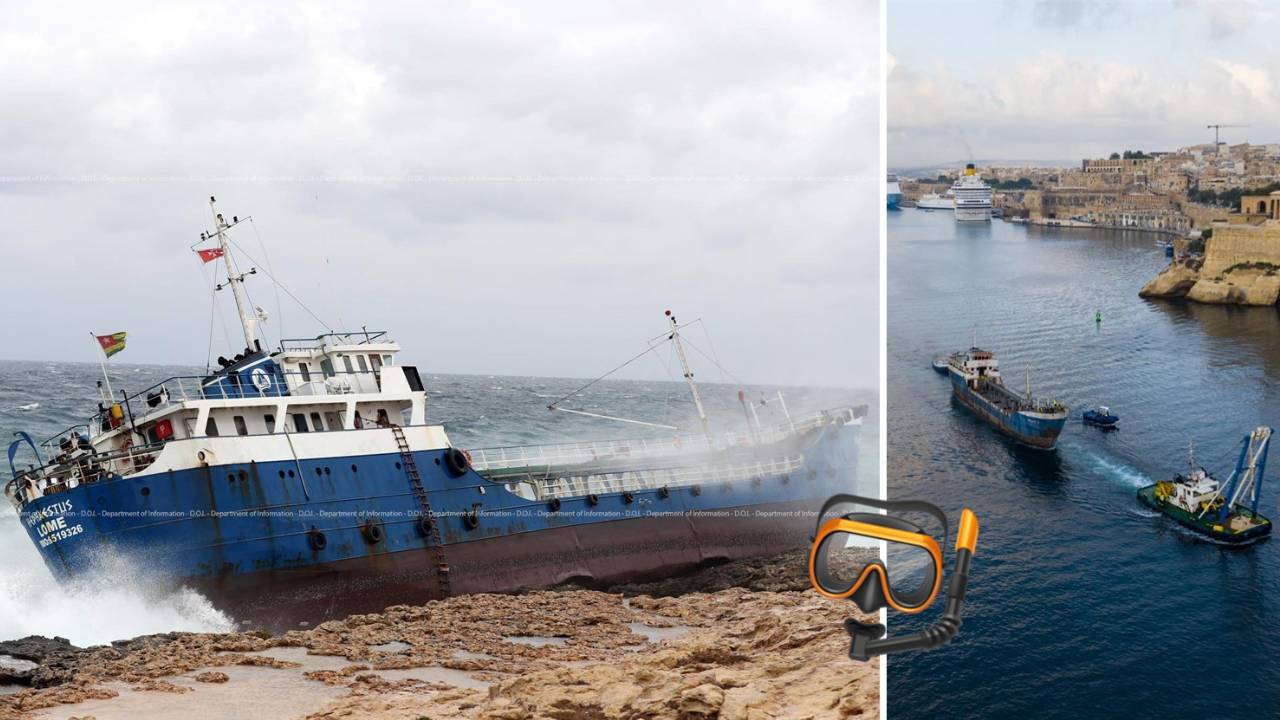 Dive in! Wrecked Qawra tanker to be sunk in Gozo to become artificial reef