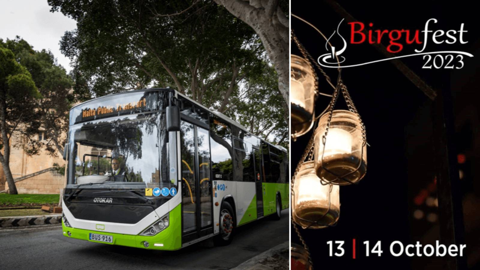 Malta Public Transport announces special bus services for Birgu Fest 2023