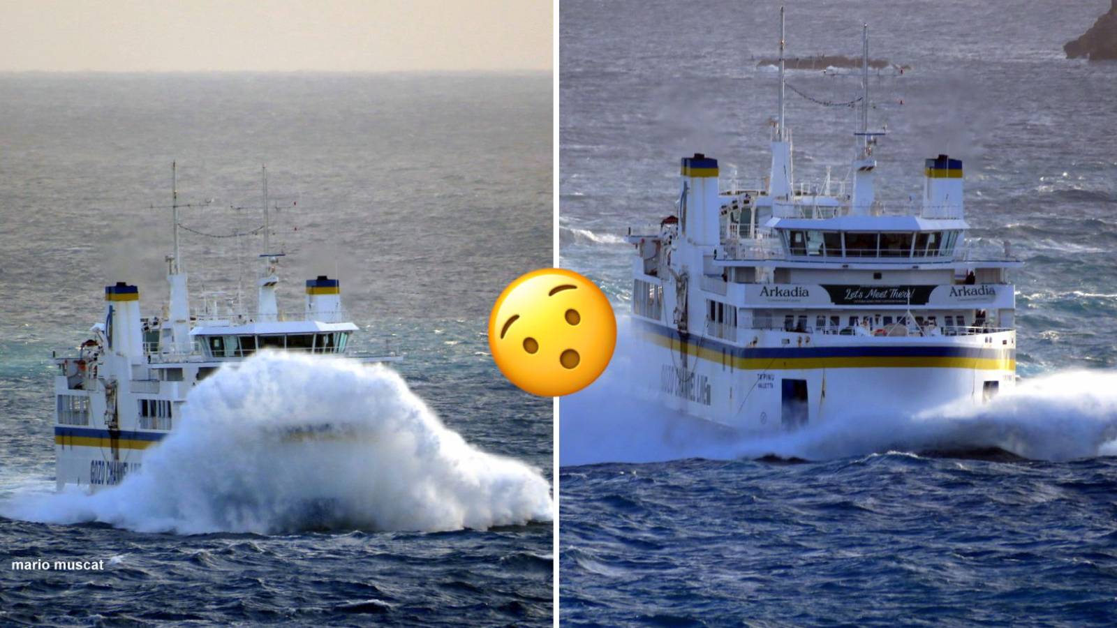 Nature’s fury! Check out these photos of the Gozo Channel looking ...