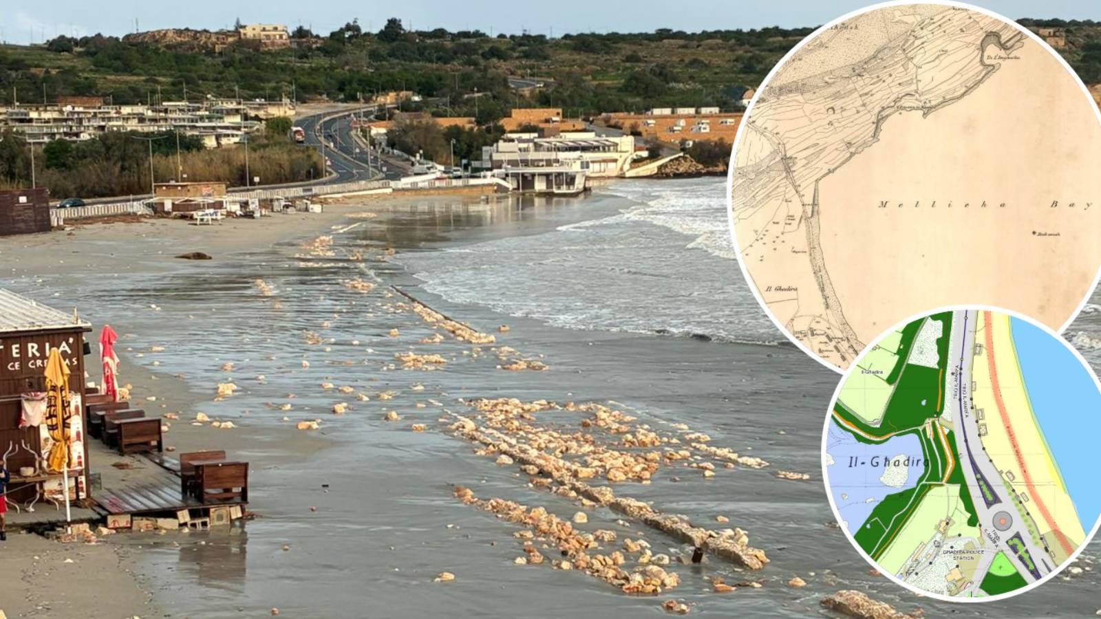 Incredible! Storm Harry uncovers a hidden piece of Għadira’s past