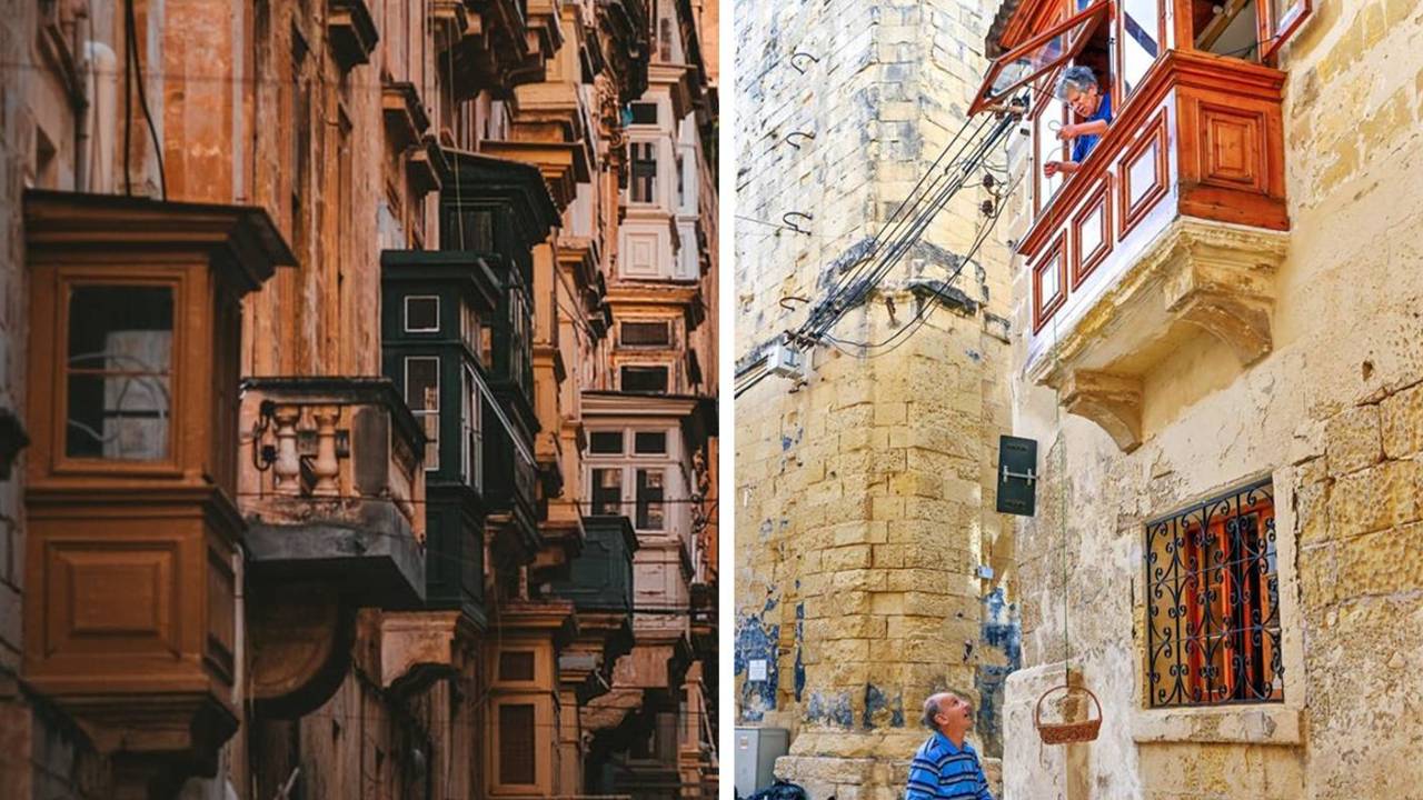 Do you remember seeing a qoffa being lowered from a Maltese balcony?