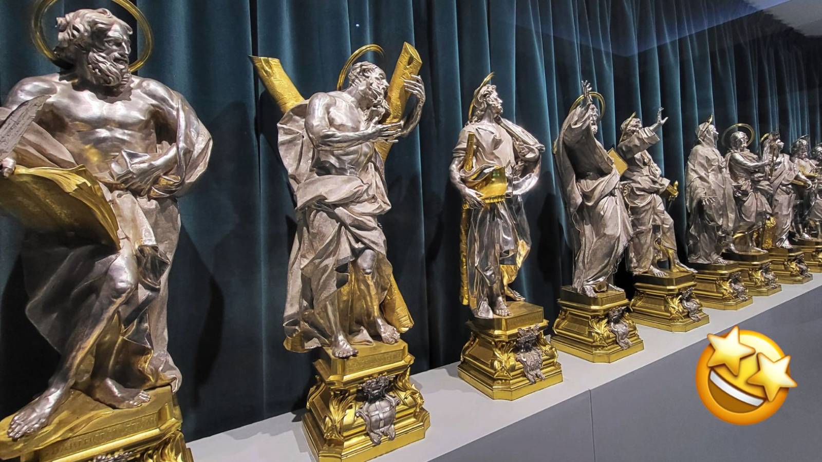 Gems of history! Discovering the Apostolato silver statues showcased ...