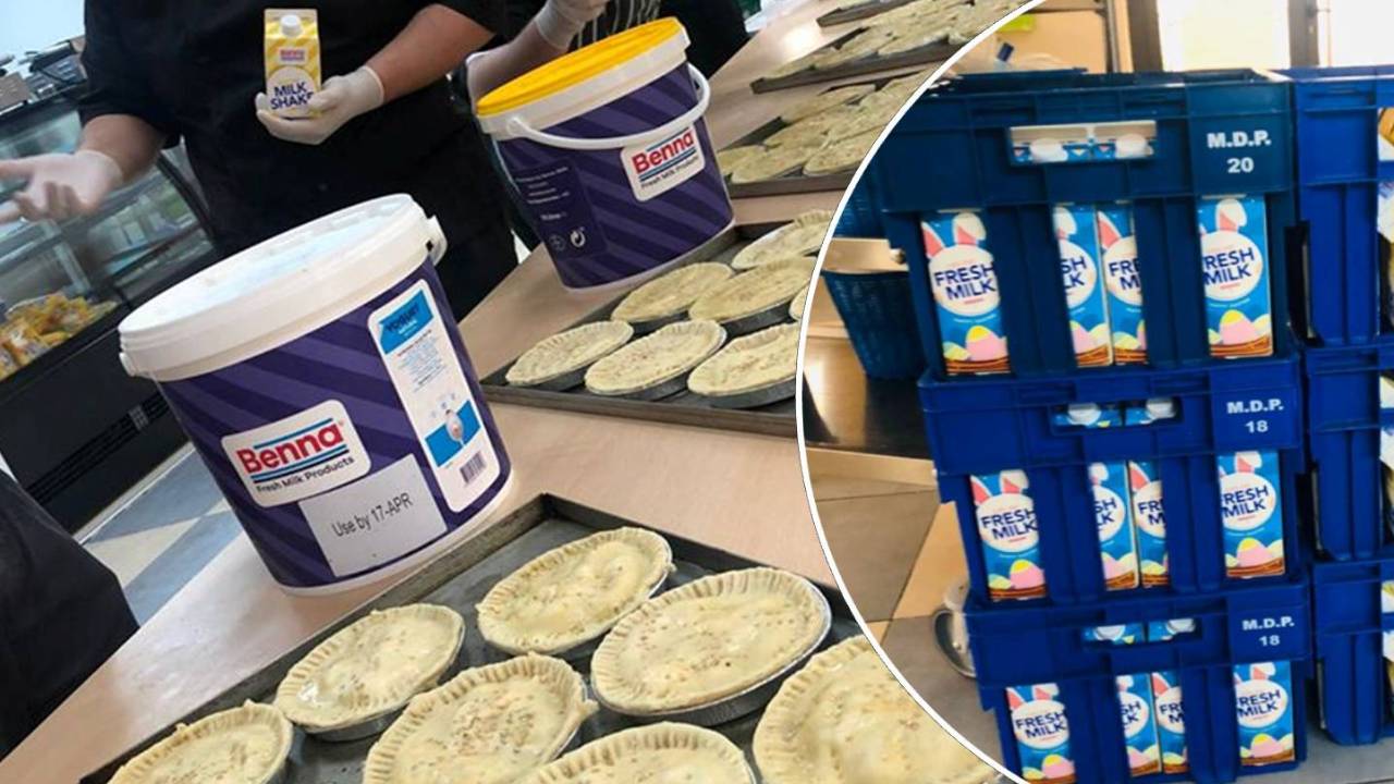 Benna donates entire crates of their dairy products to local NGO ...