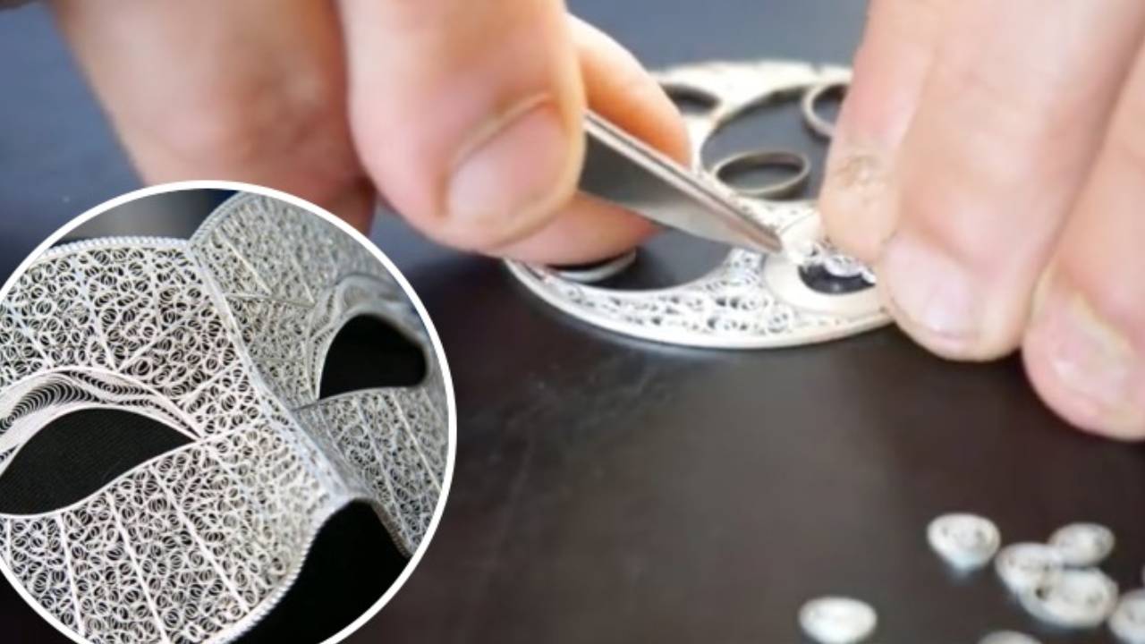 The twists and turns of time! This artist is keeping filigree alive in ...