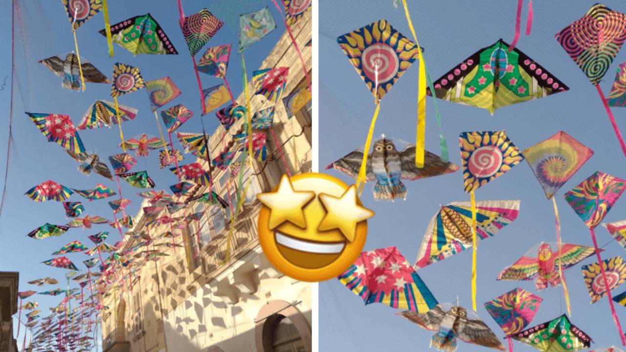 Gharb streets decorated in colourful kites ahead of long-awaited festival