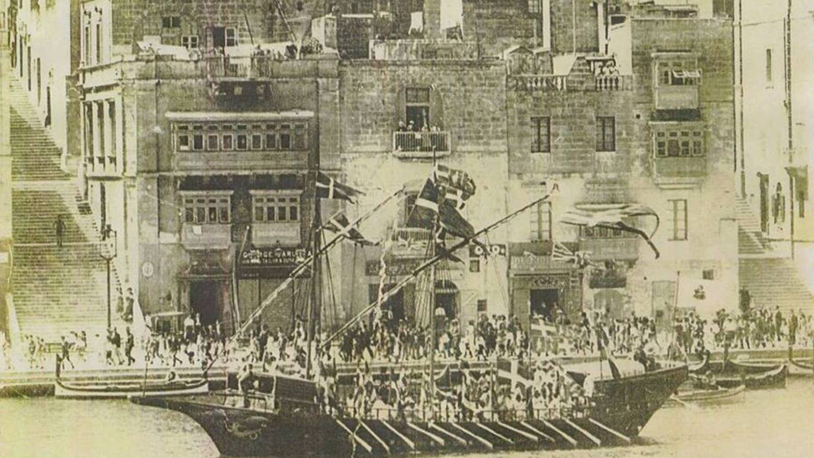 Echoes of the past! Check out this old photo of a replica galley from ...