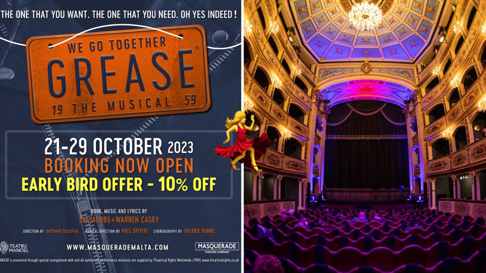 It’s electrifying! Grease coming to life on the stage of the Manoel ...