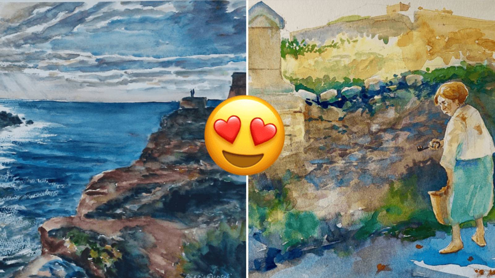 Watercolour wonders! Duo of Maltese artists join forces for exhibition ...
