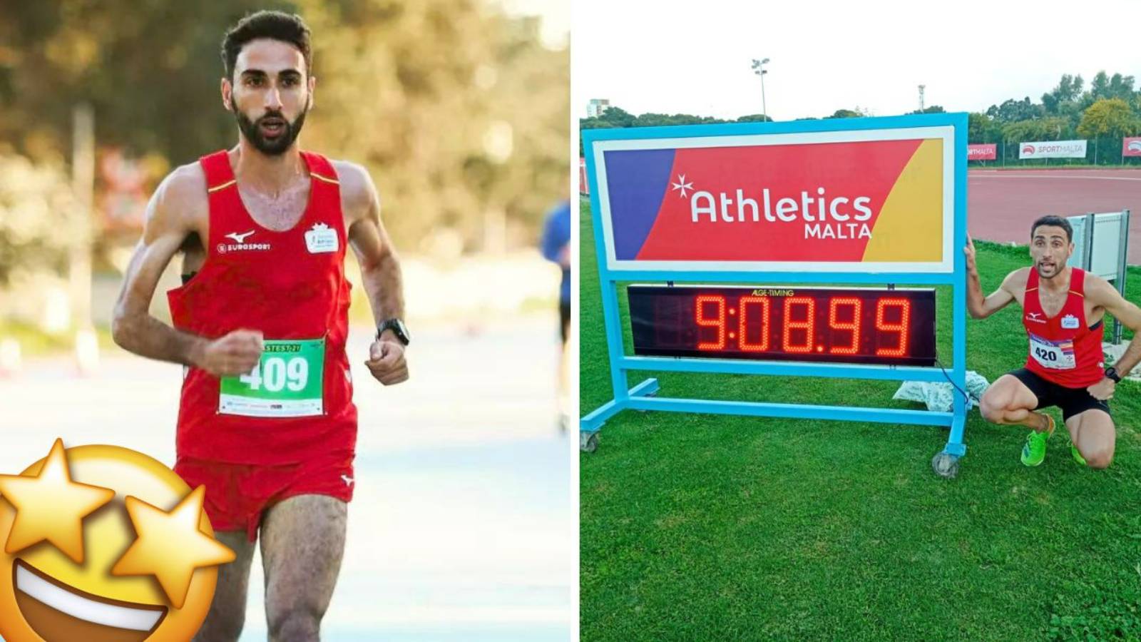 New national record! Luke Micallef, Maltese athlete, shatters 3000m ...