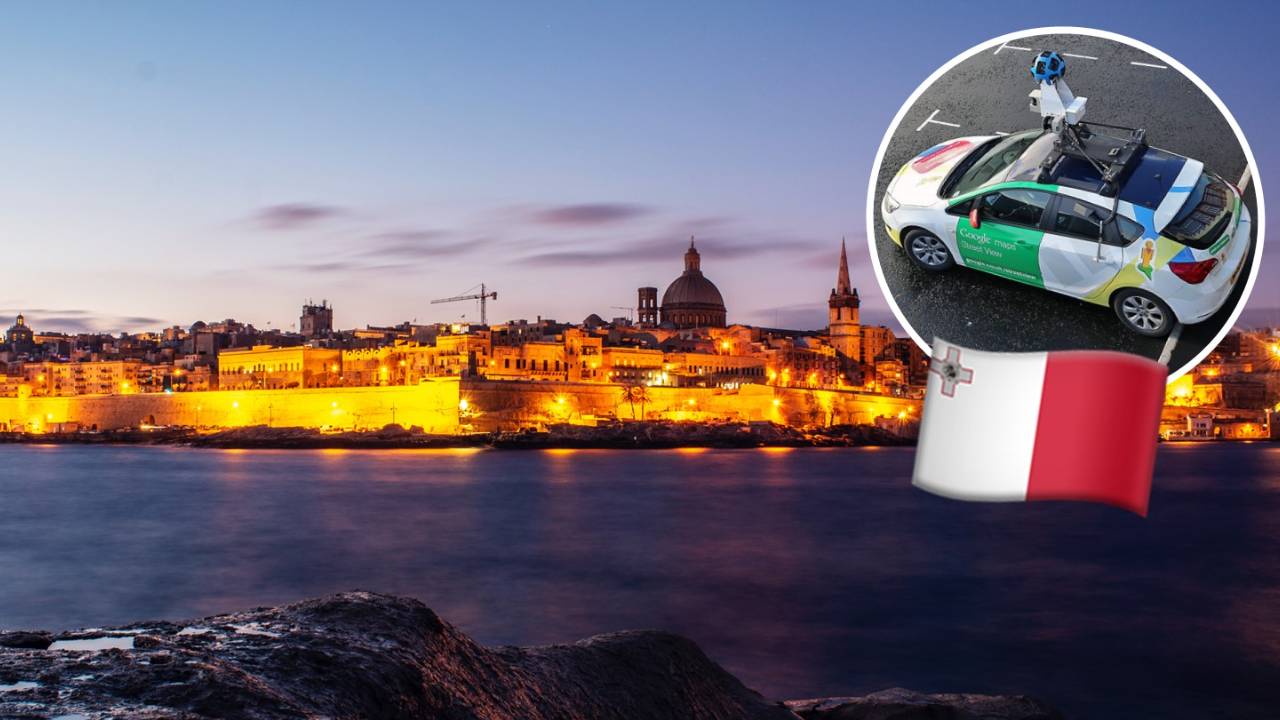 Google Street View car spotted driving around MALTA