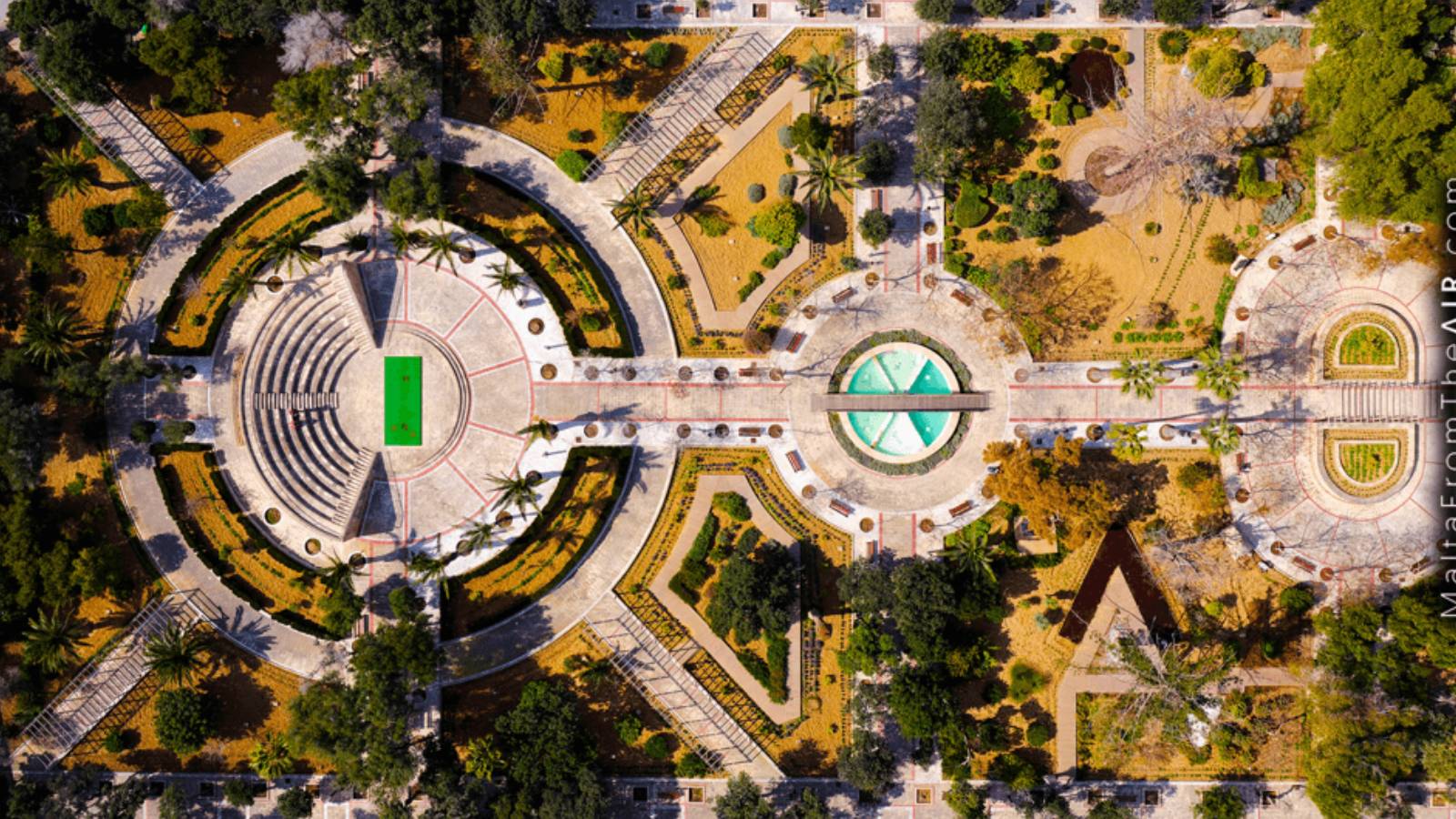 Check it out! Impressive drone shot shows Gozo’s Villa Rundle gardens ...