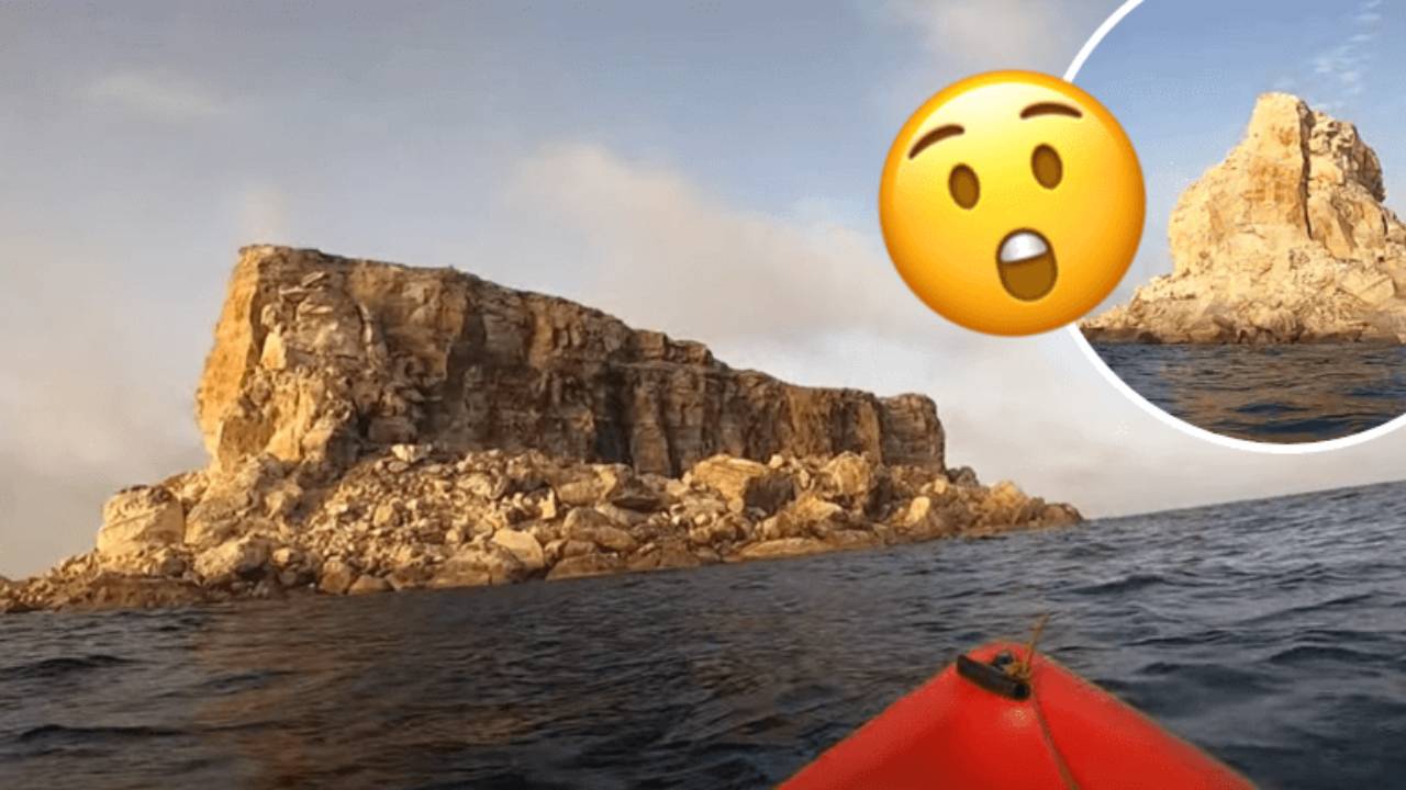WATCH: Kayaker gets up close and personal with the mysterious islet of ...