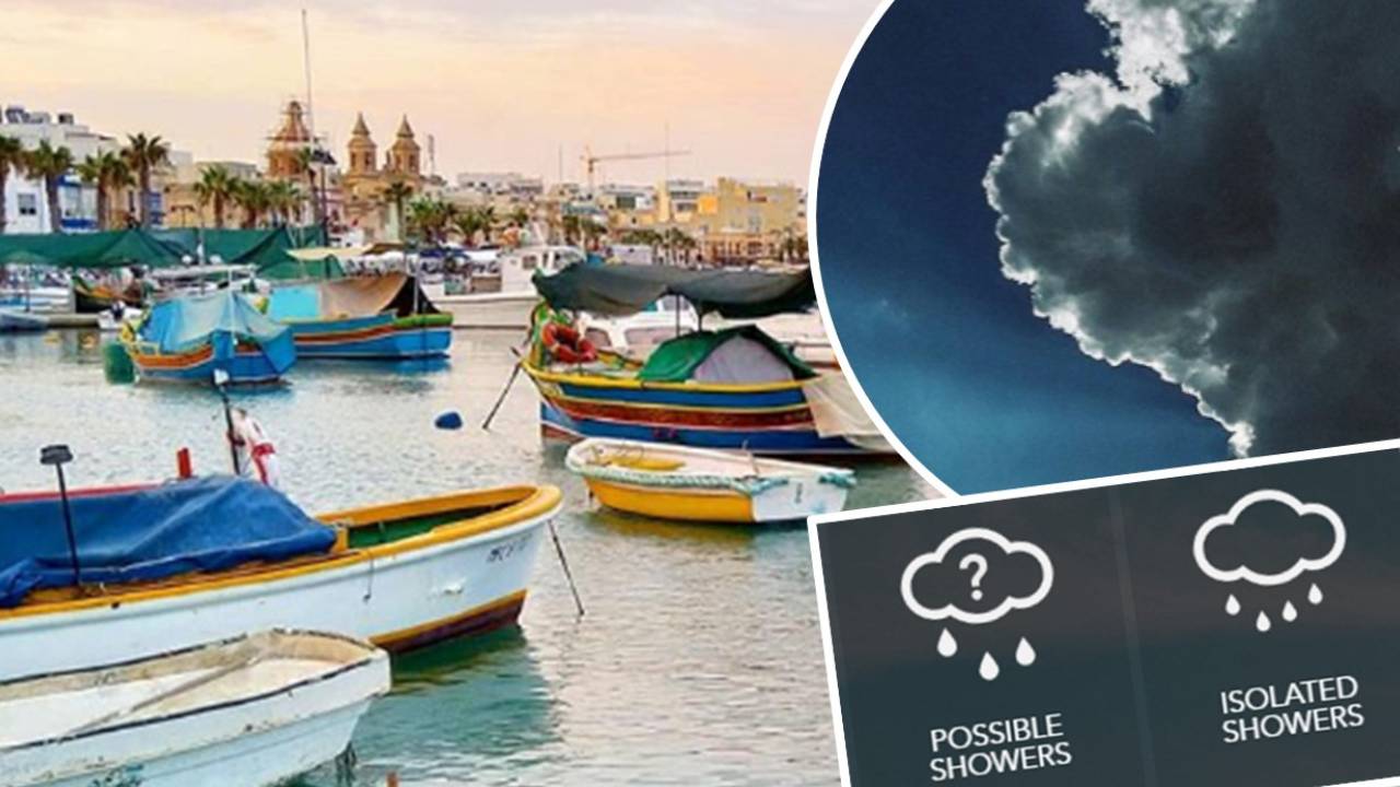 Brace yourselves! Possible showers expected this weekend in Malta & Gozo