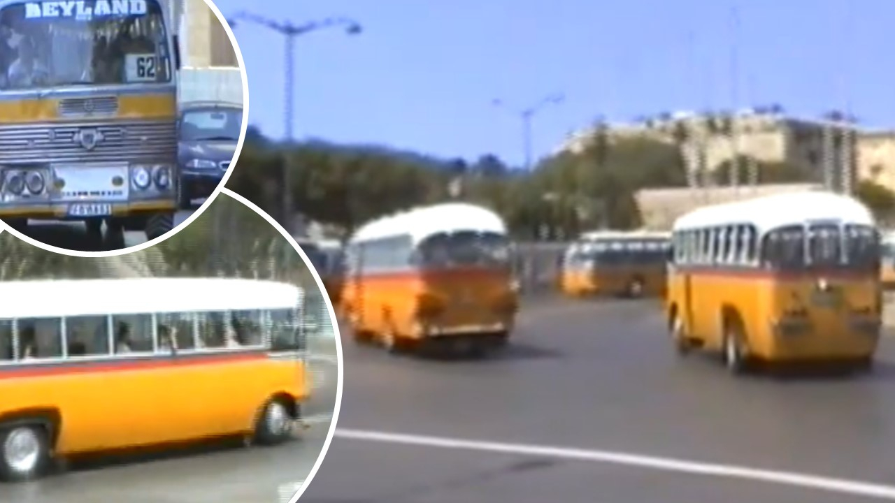 WATCH: Old footage of Malta’s yellow buses shows how cool they were ...