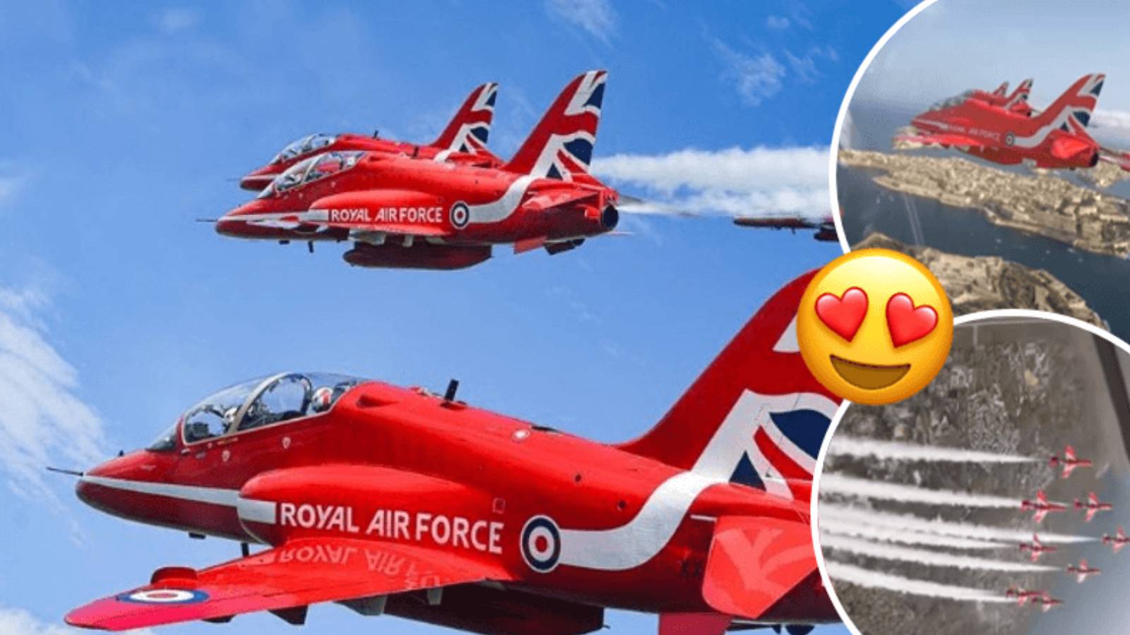 WATCH: The Royal Air Force Red Arrows arrive in style for the Malta ...