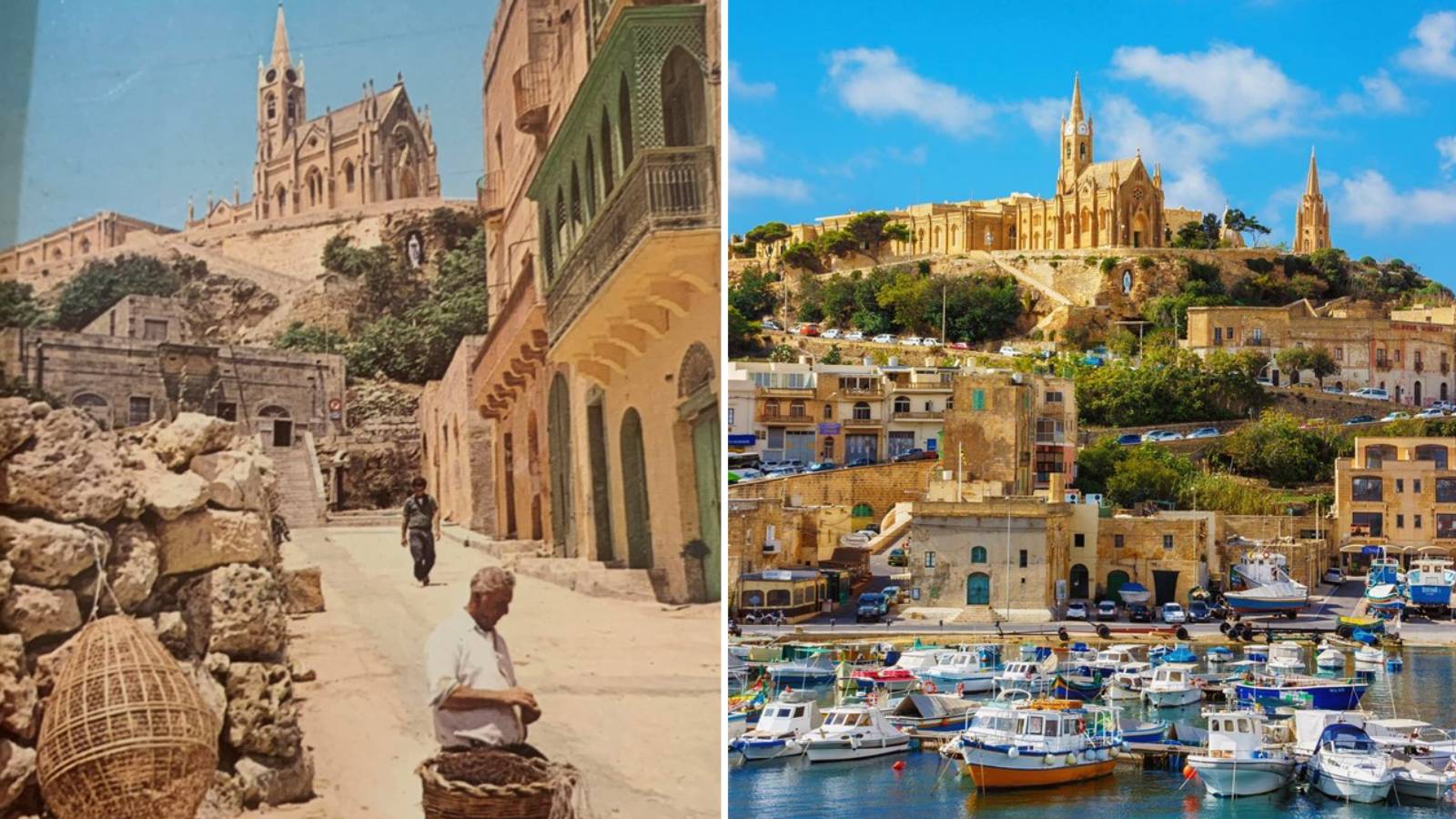 Straight out of a postcard! Decades old photo shows Gozo’s picturesque ...