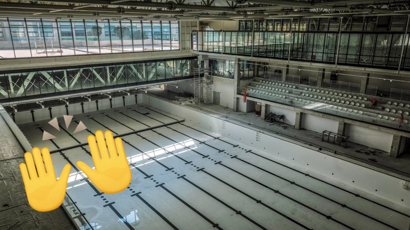 Making a splash! Olympic-sized pool at Gozo’s Sports Centre being ...
