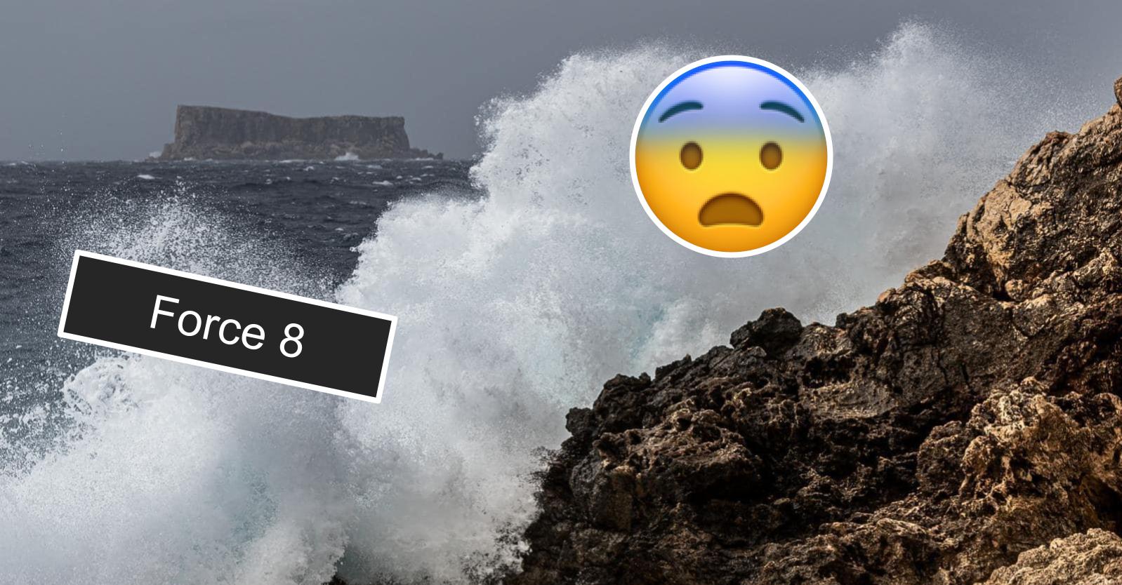 Hold on to your hats! Force eight winds forecasted