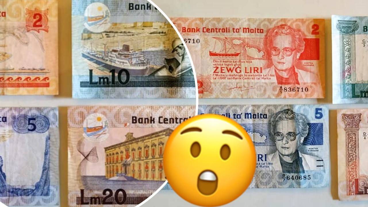 Vintage collection of Maltese Lira banknotes is bringing back the nostalgia