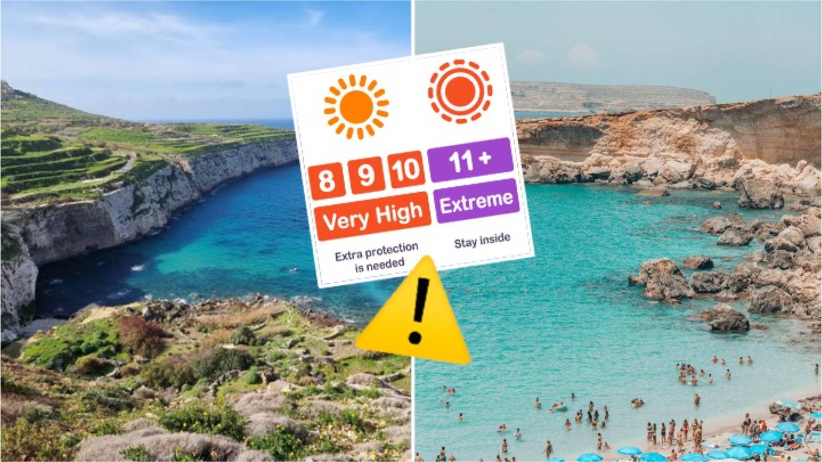 Extreme UV Index alert this week in Malta! Here’s how you can protect ...