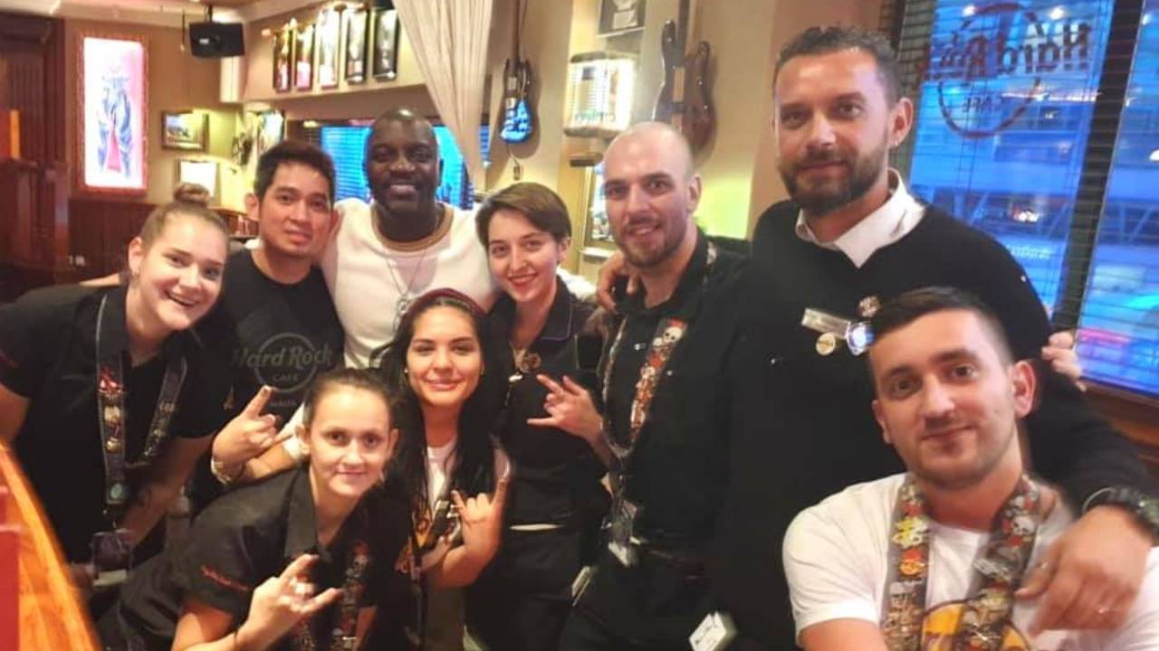 International superstar AKON spotted at this famous rock resto in Malta