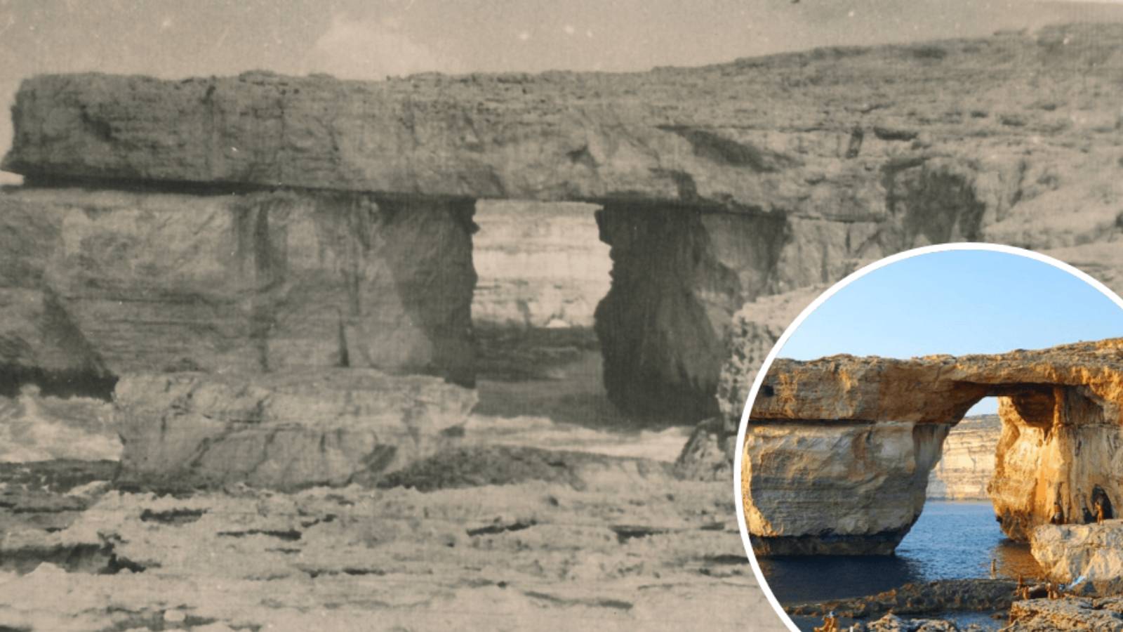 Wow! 71-year-old photo shows the Azure Window in Dwejra like you’ve ...