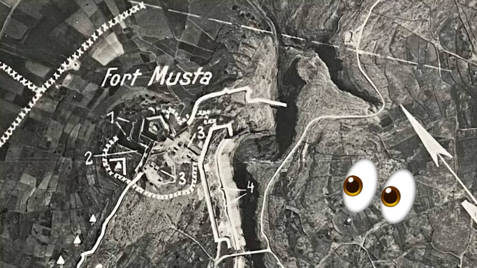 Wow! Check out this historical snapshot of Fort Mosta and valleys in ...