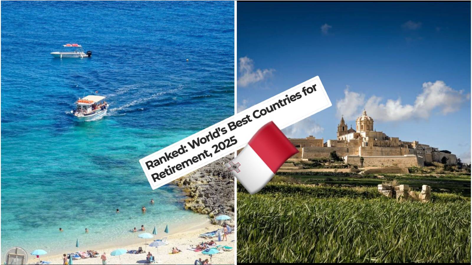 The golden years! Malta ranked among top 10 countries to retire in 2025