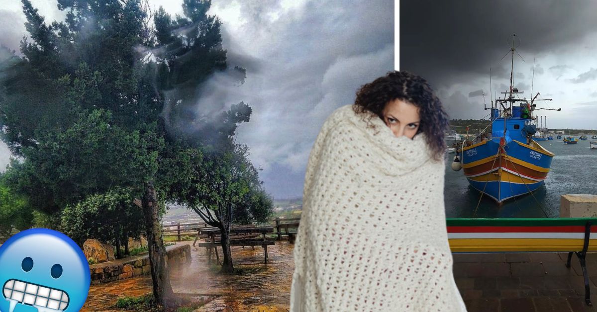 What does typical February weather look like in Malta & Gozo?